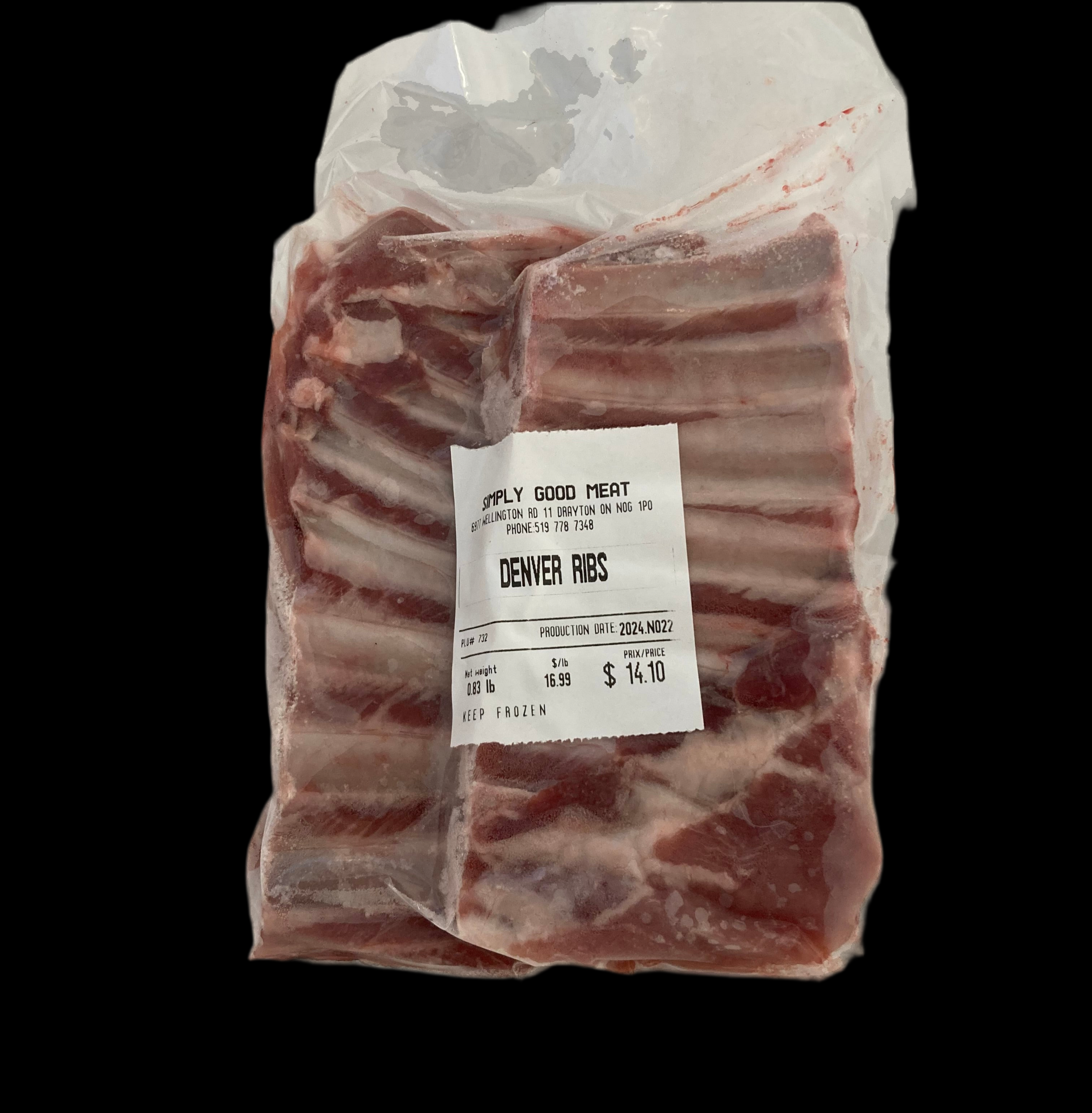 100% Grass-Fed Lamb Denver Ribs – Meadow Song Farms